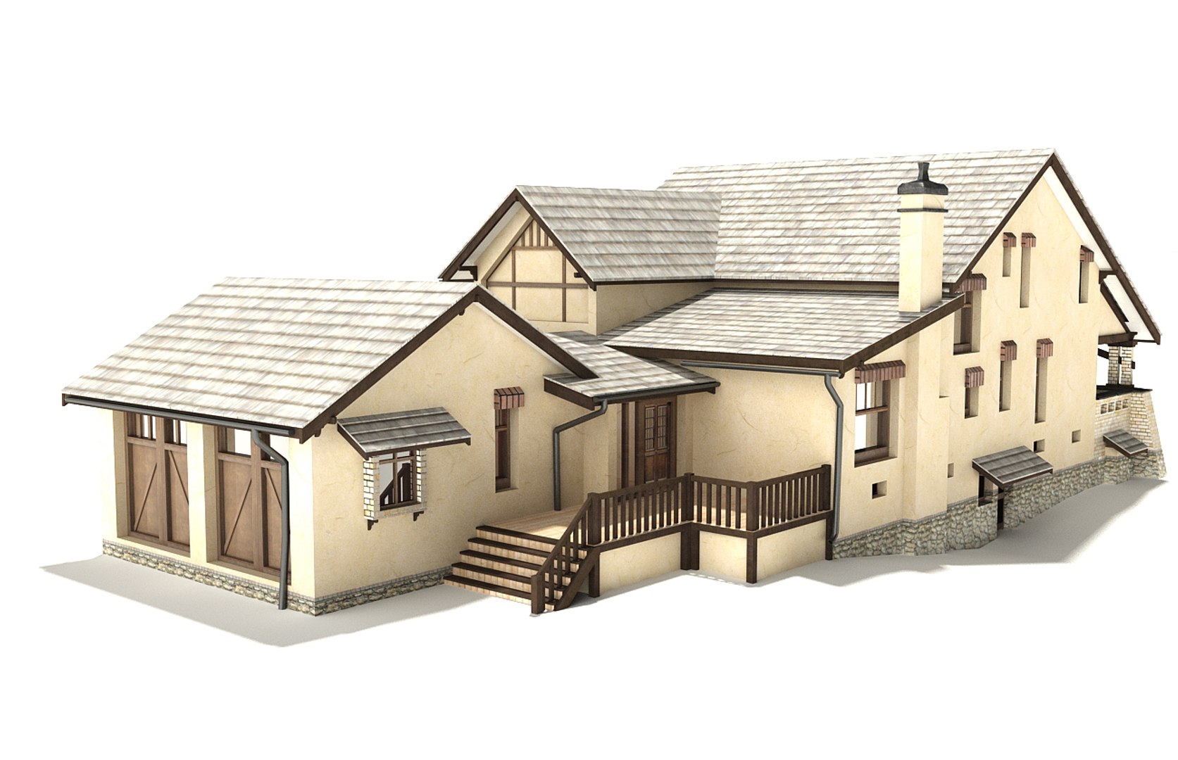 3d model of huge house