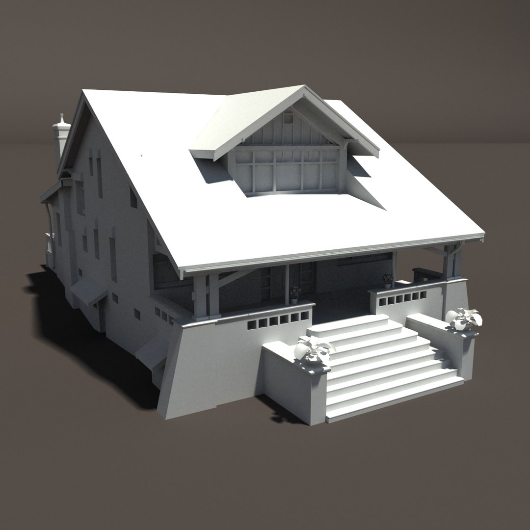 3d model of huge house