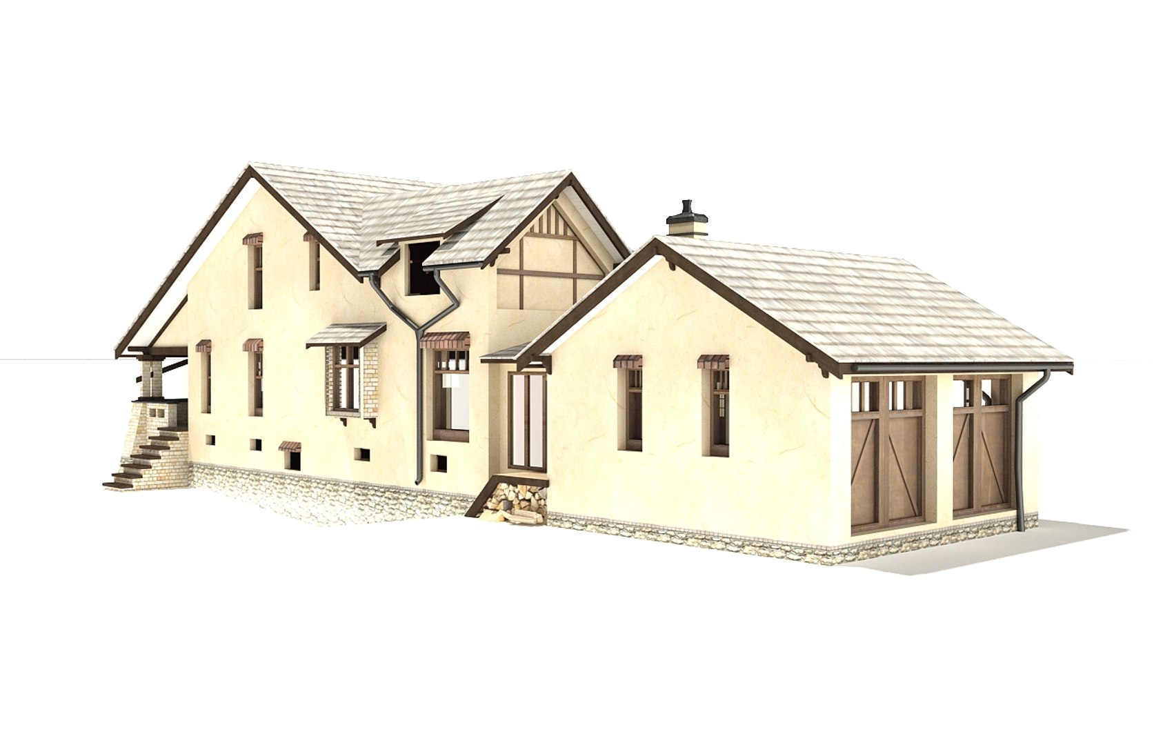 3d model of huge house
