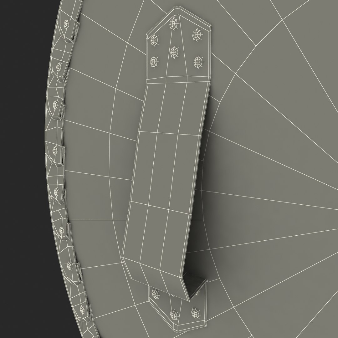 targe shield 3d max