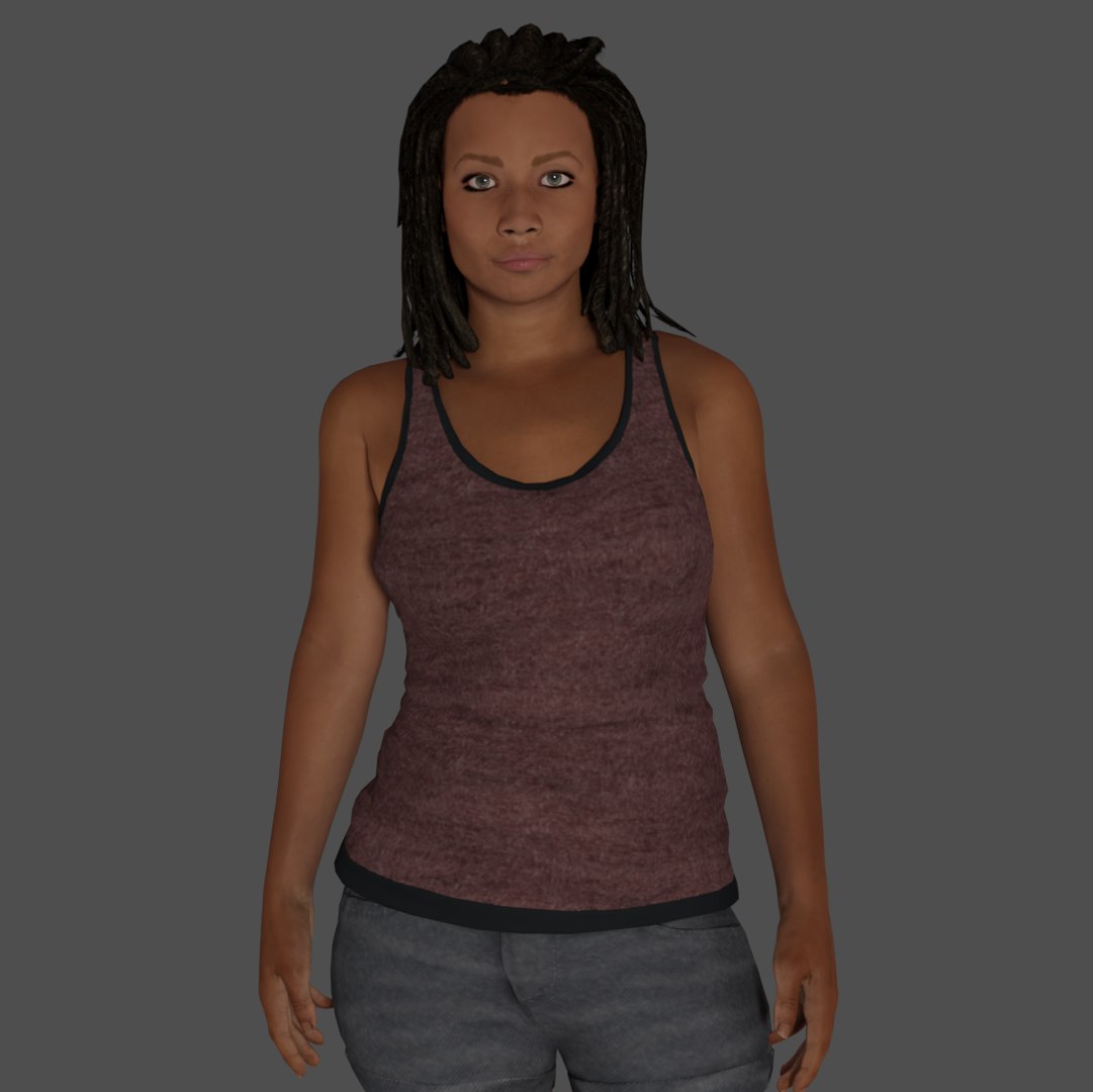 3D Rigged Female Character 34 - TurboSquid 1923345