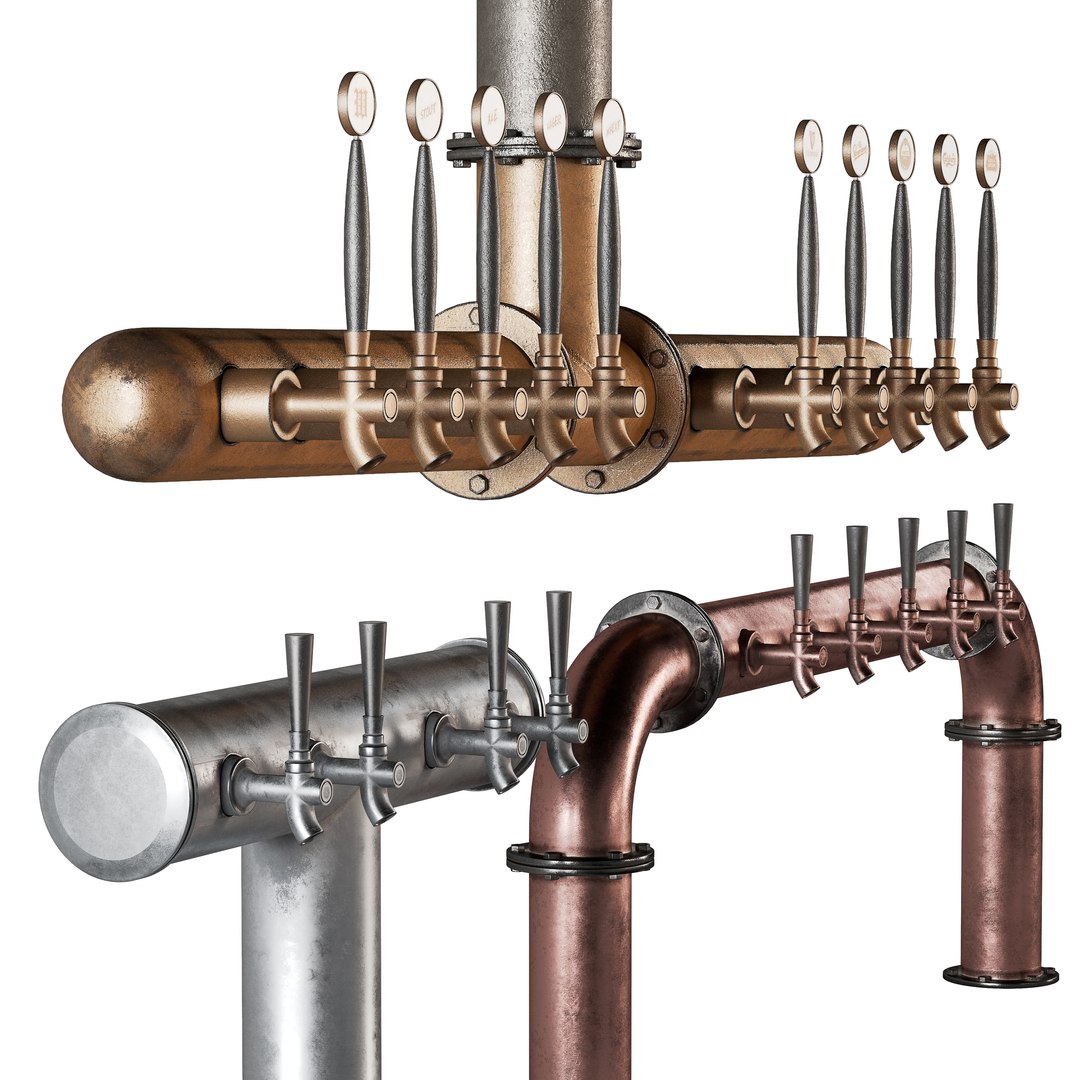 3D Model Loft-Style Beer Towers - TurboSquid 2130467