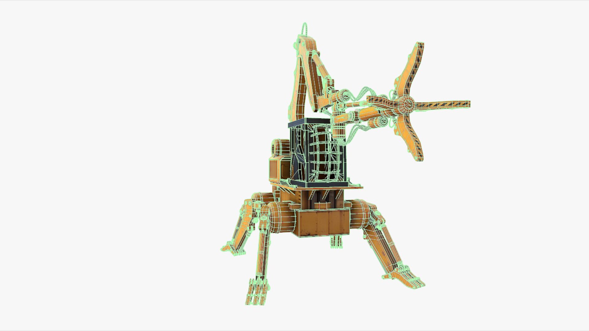 Sci Fi Construction Mech 3D Model - TurboSquid 1401975