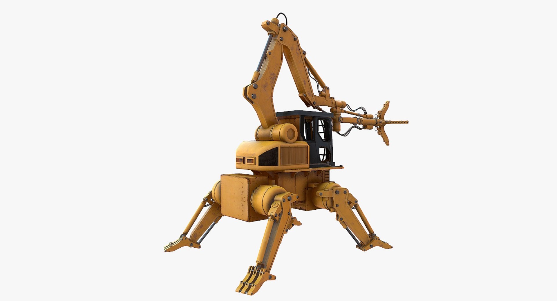 Sci Fi Construction Mech 3D Model - TurboSquid 1401975