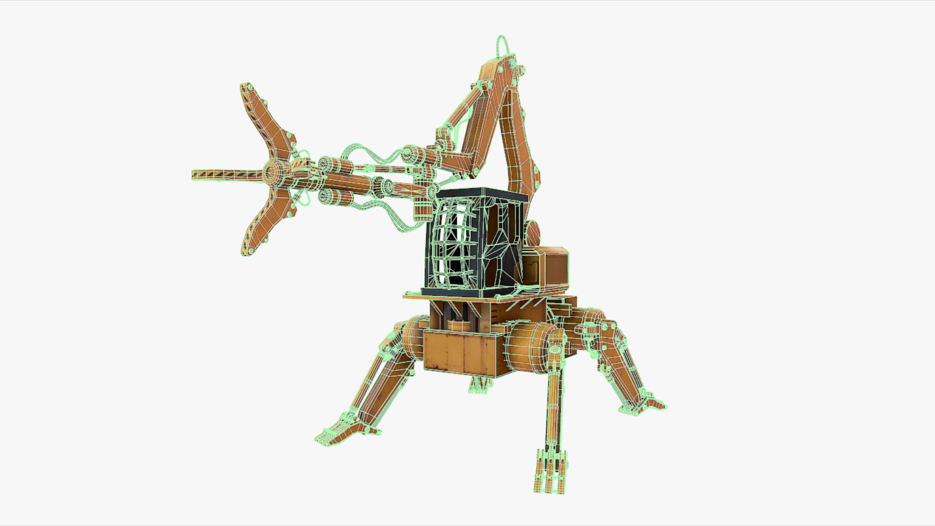Sci Fi Construction Mech 3D Model - TurboSquid 1401975
