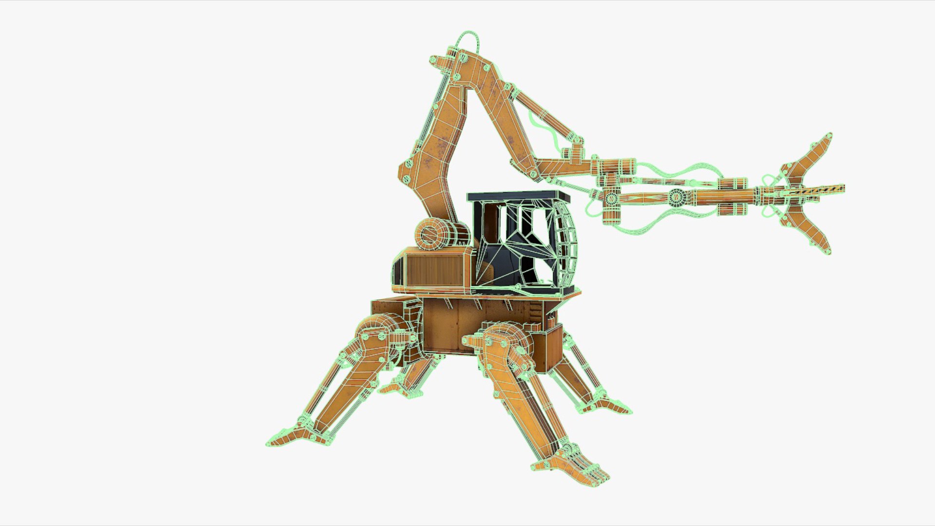 Sci Fi Construction Mech 3D Model - TurboSquid 1401975