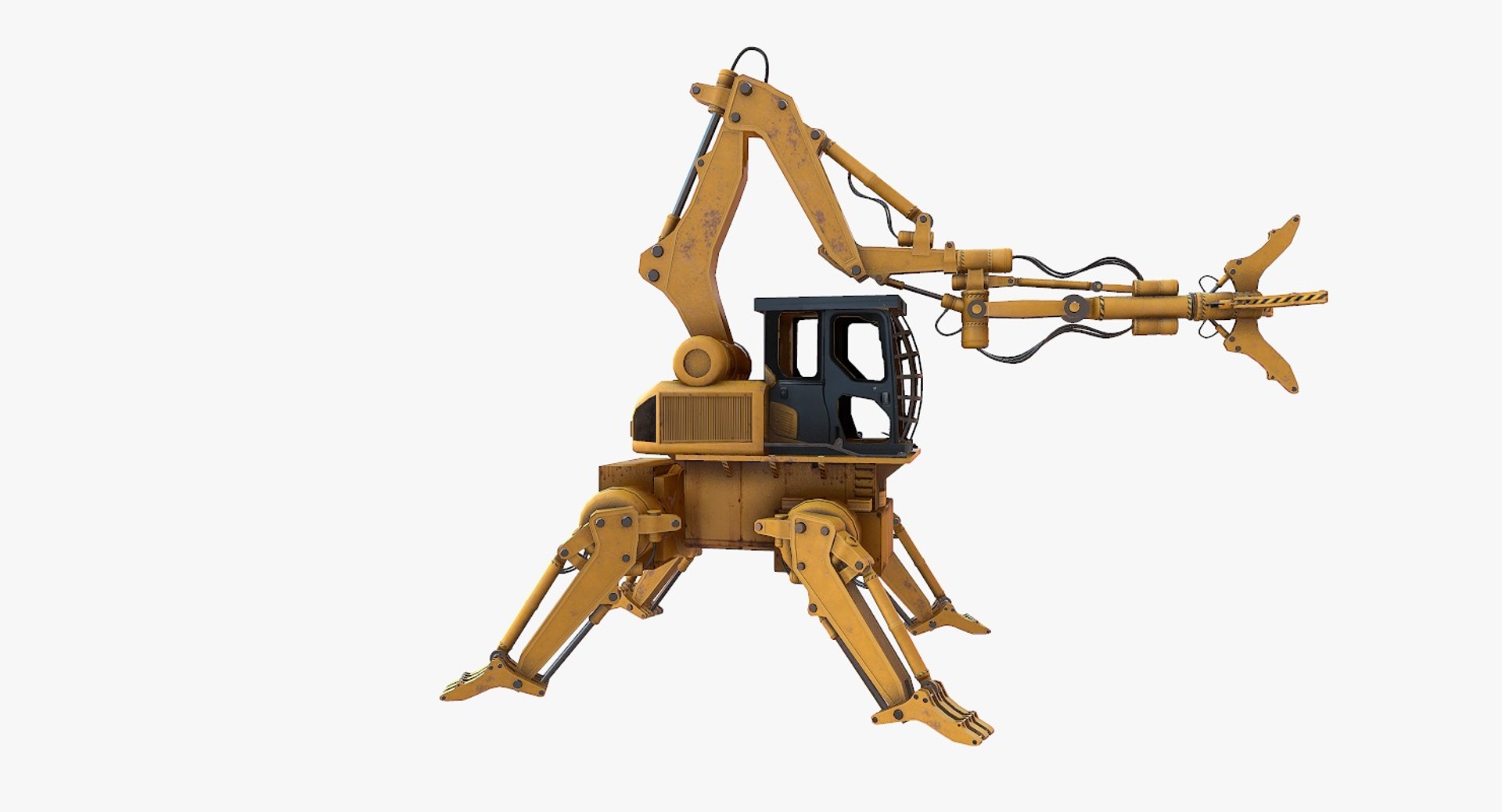 Sci Fi Construction Mech 3D Model - TurboSquid 1401975