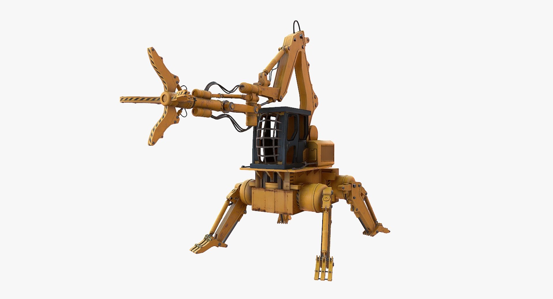 Sci fi construction mech 3D model - TurboSquid 1401975