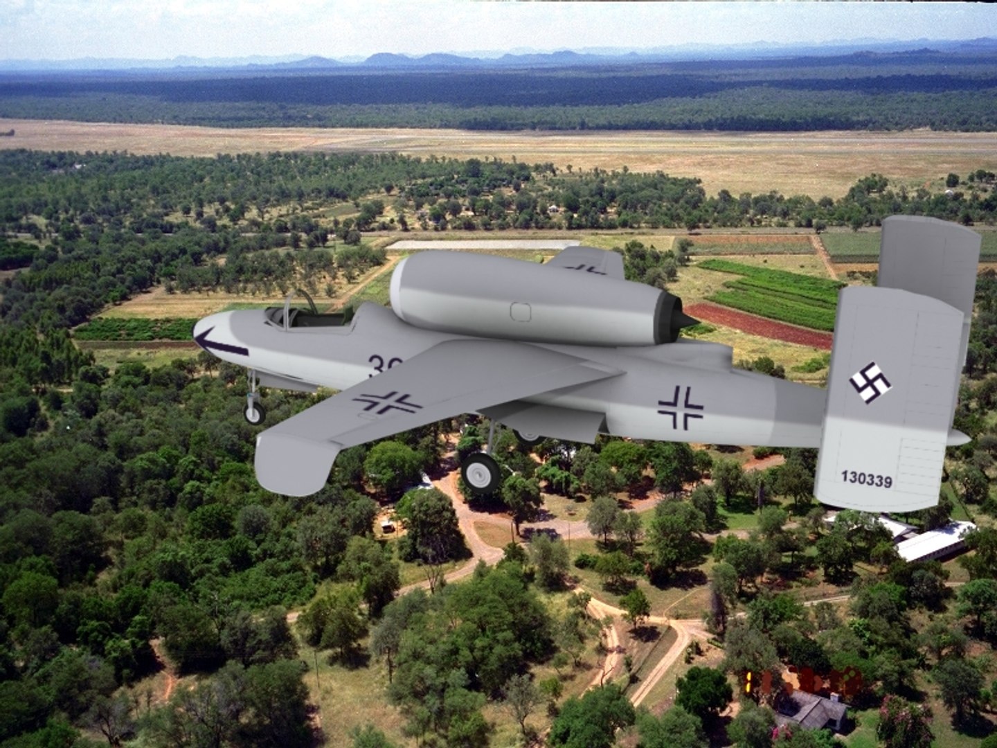 3d Model Of Fighter Jets Heinkel 162