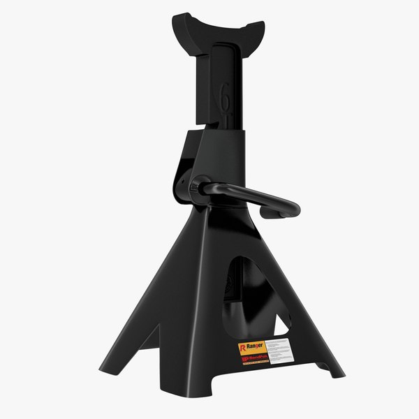 3d jack stand black model