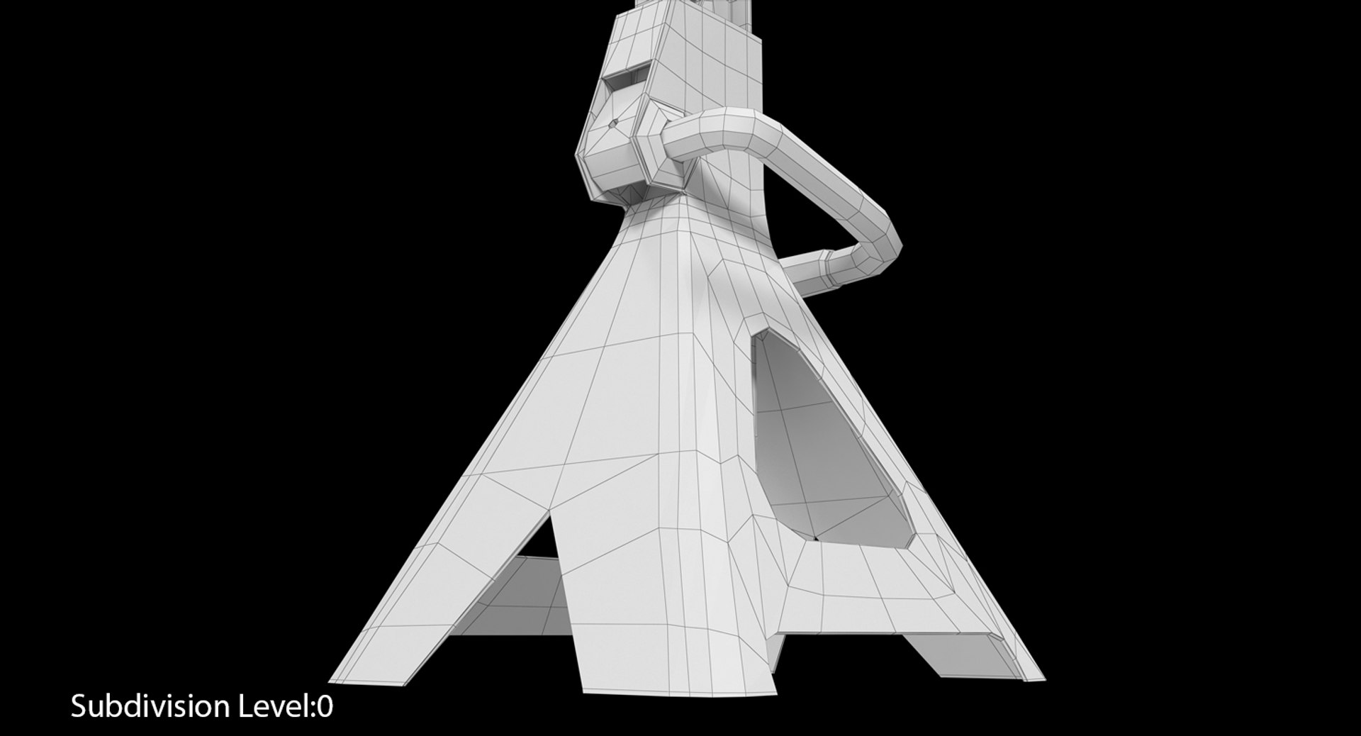 3d Jack Stand Black Model