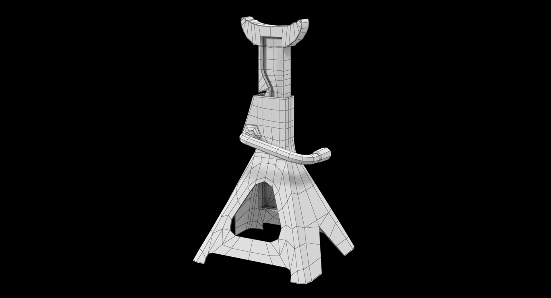 3d Jack Stand Black Model
