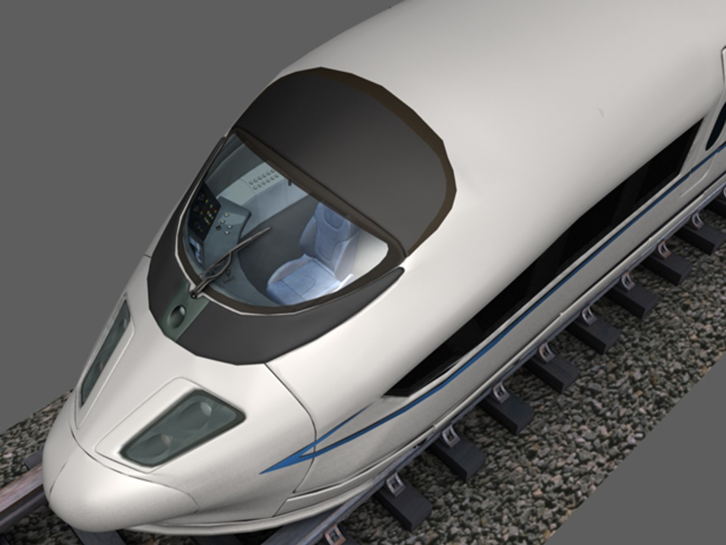 Trains Cab - Speed 3d Model