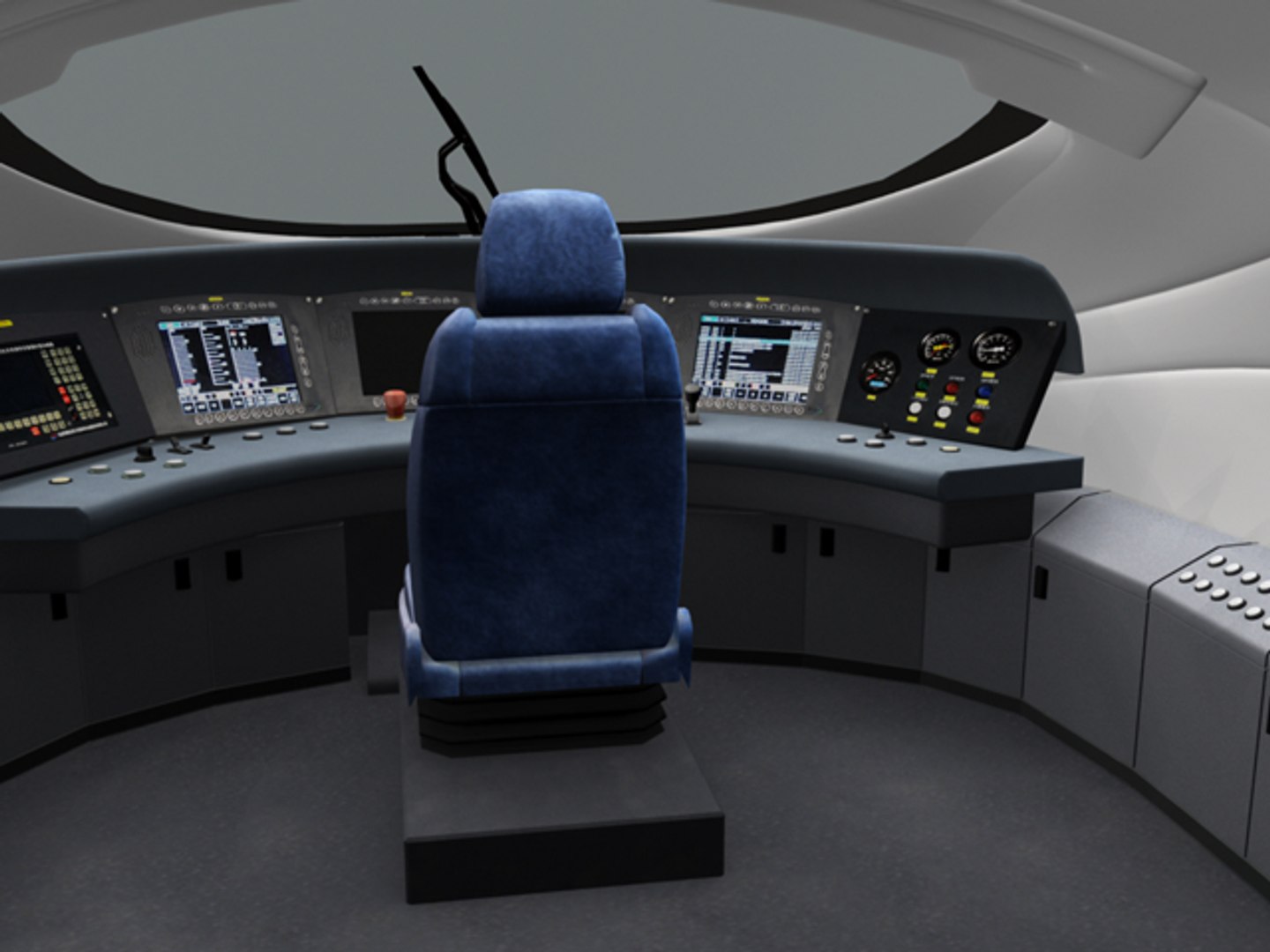 Trains Cab - Speed 3d Model