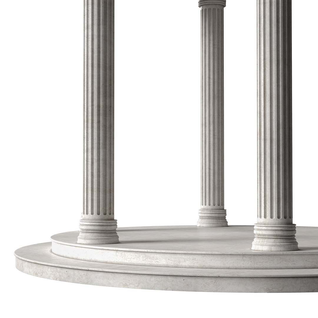 3D Rotunda With Classical Column And Elegant Roof Structure 2 ...