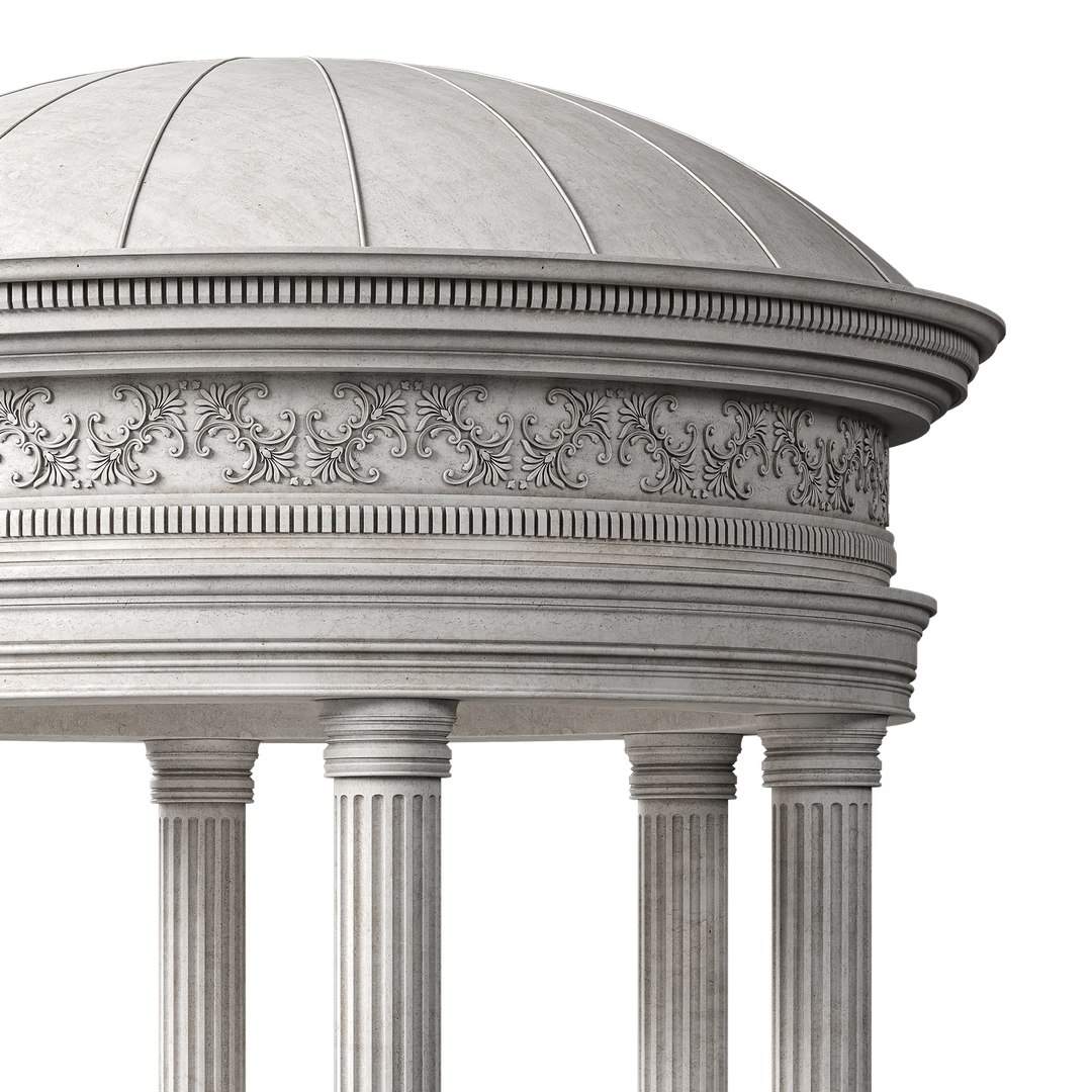 3D Rotunda With Classical Column And Elegant Roof Structure 2 ...