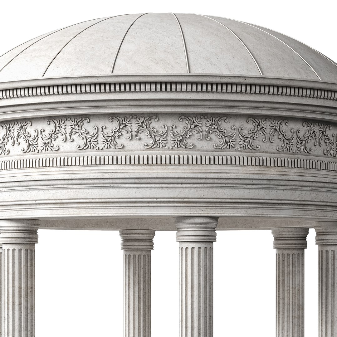 3D Rotunda With Classical Column And Elegant Roof Structure 2 ...