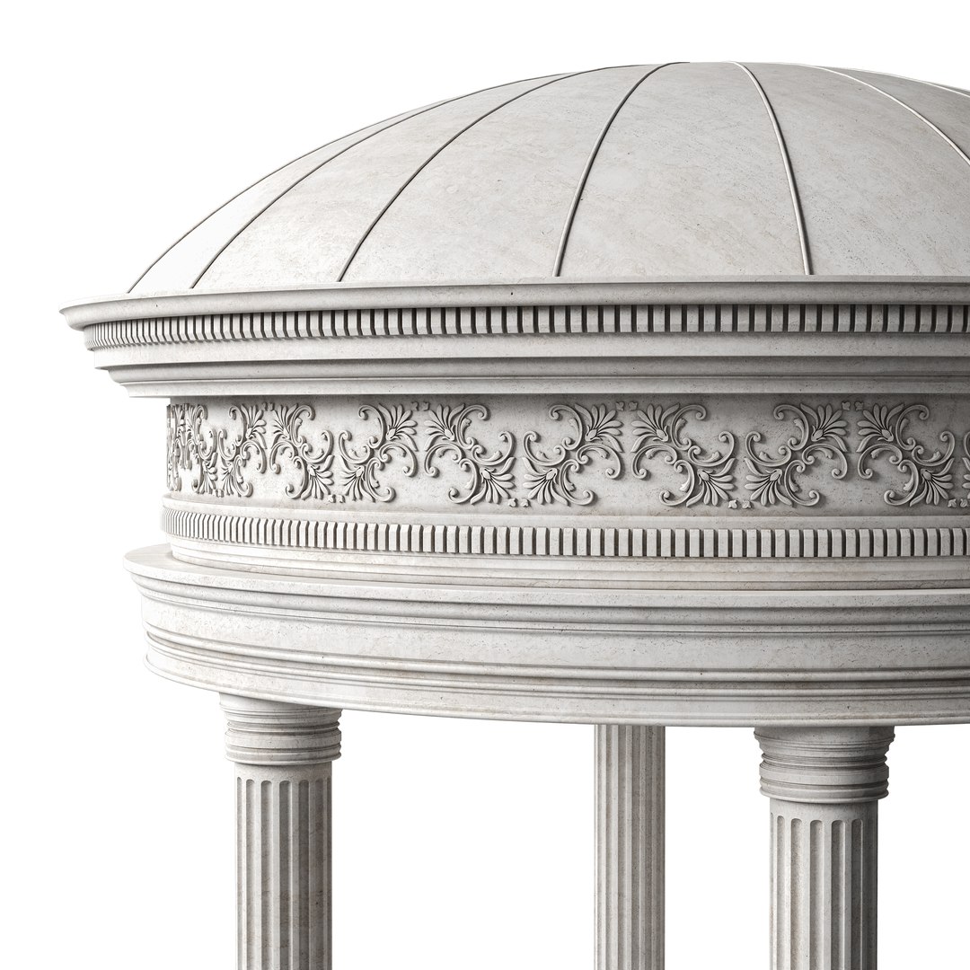 3D Rotunda With Classical Column And Elegant Roof Structure 2 ...