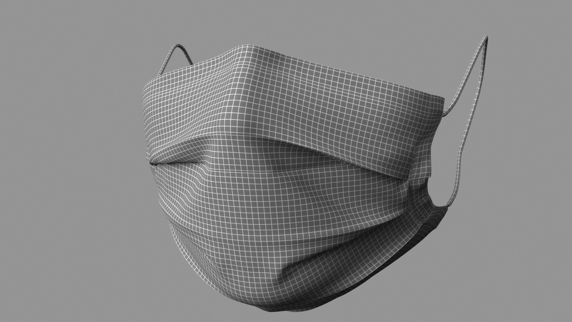 3D surgical mask model - TurboSquid 1625100
