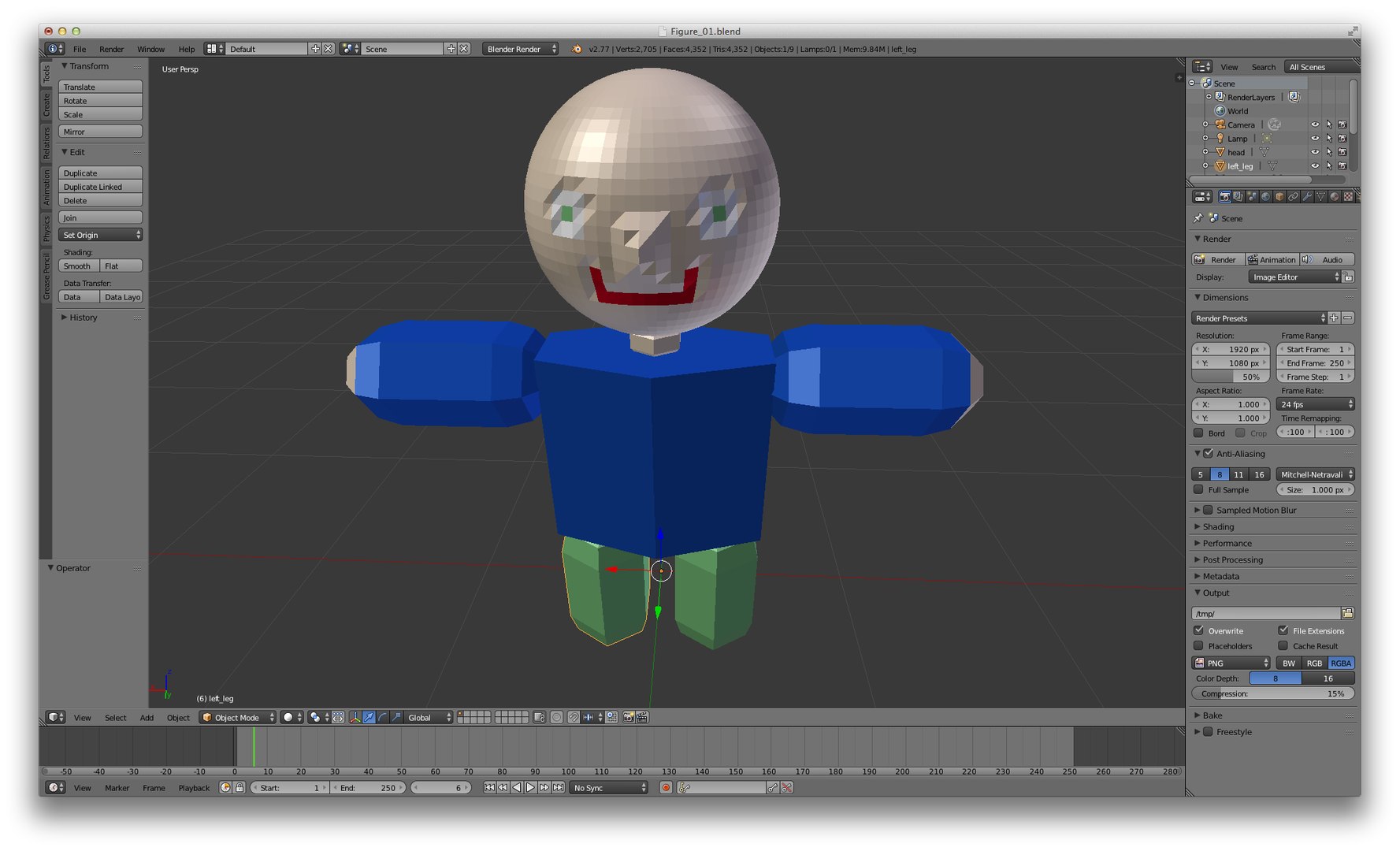 Free Simple Figure 3d Model