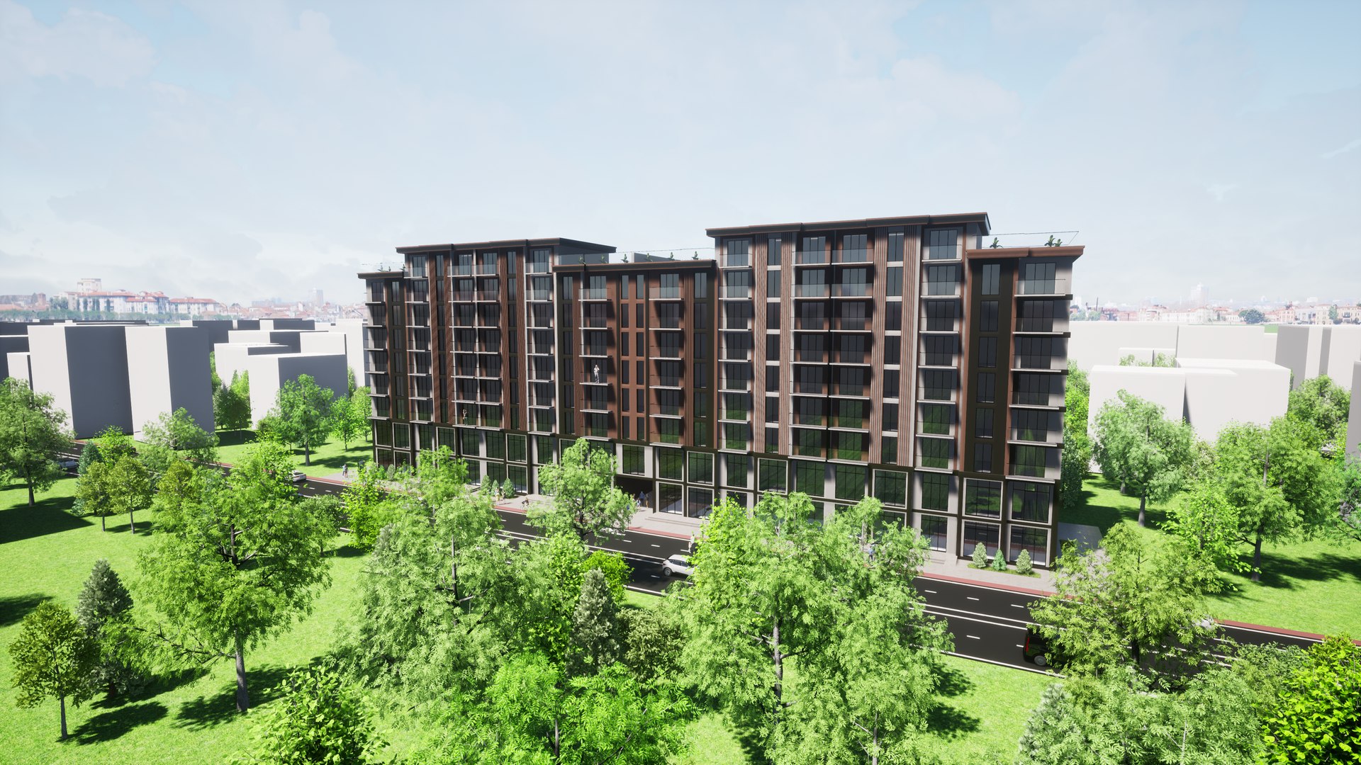 Apartment 9 Storey With Terrace 3D Model - TurboSquid 1936486