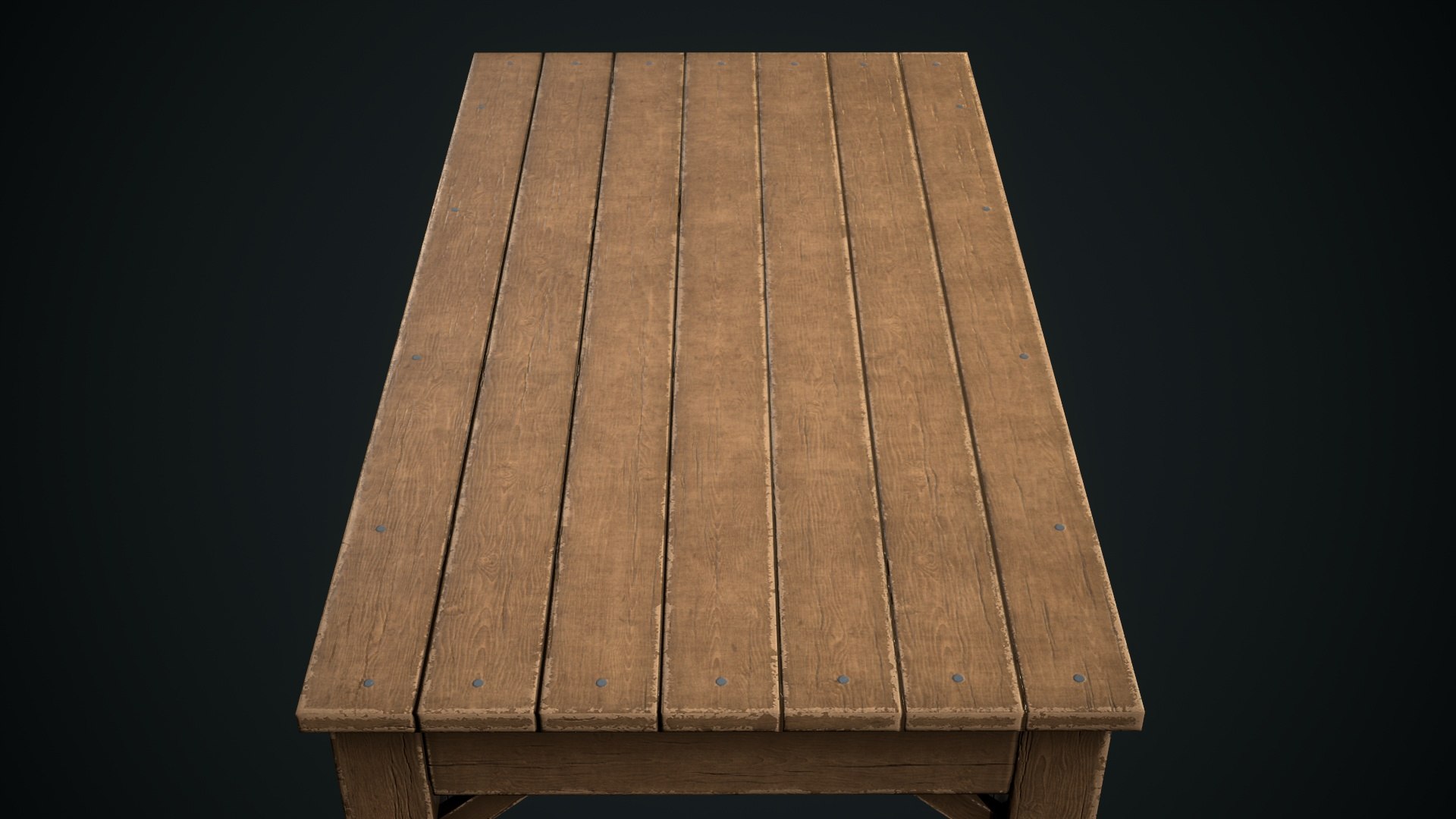Wooden Low Poly Table 3D Model - TurboSquid 1939702