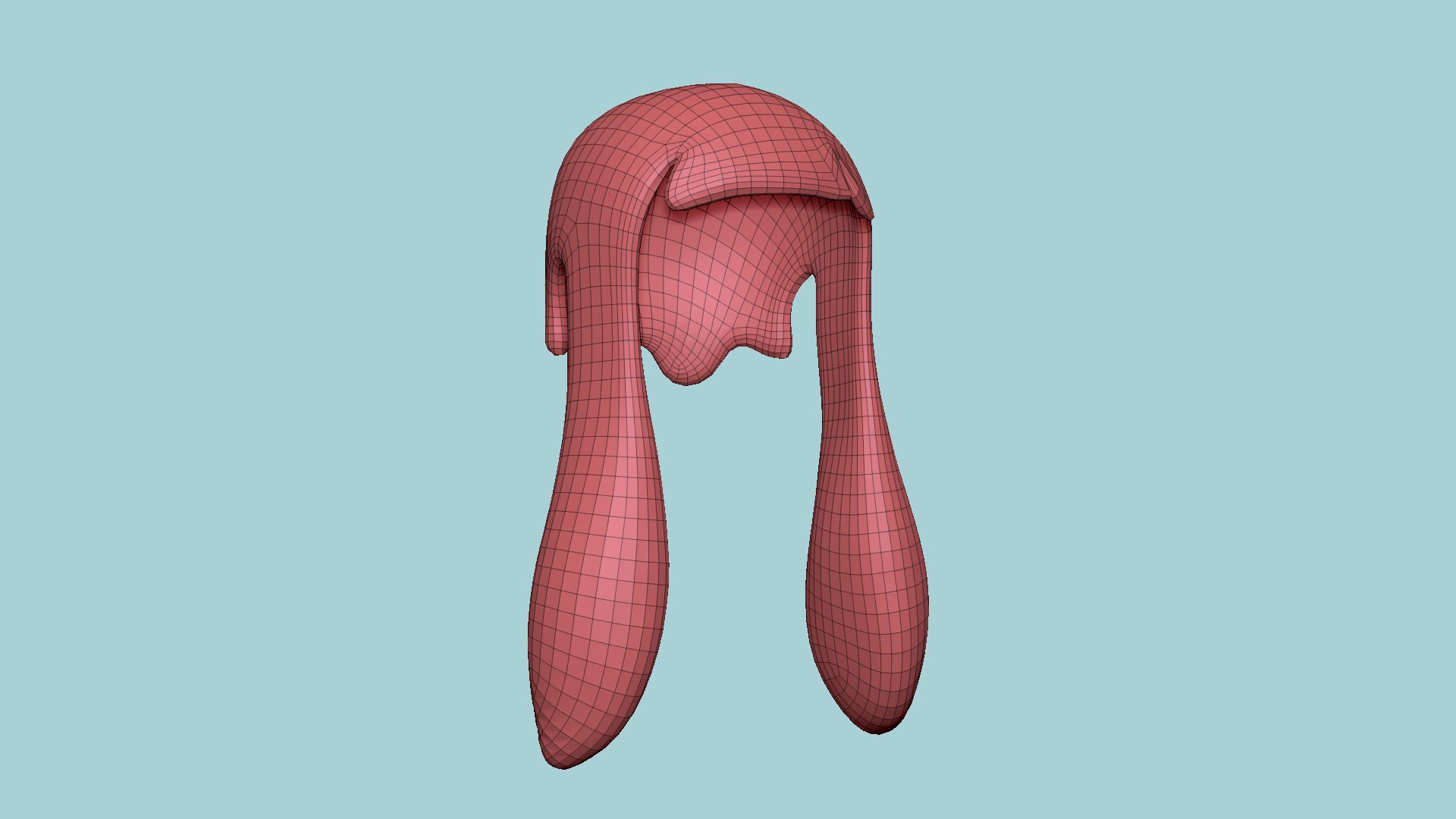 3D Inkling Hair 08 Black Green - Splatoon Character Design - TurboSquid ...