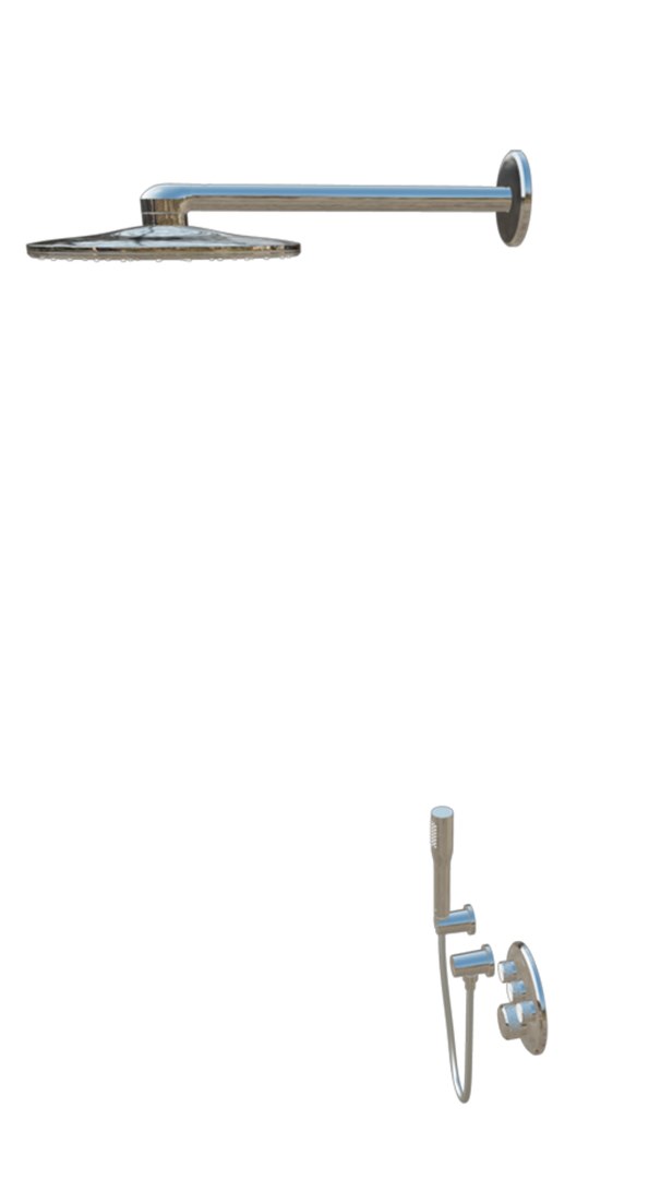 Grohe Product-Shower-Thermostatic LED Rainfall Round Shower System Set ...