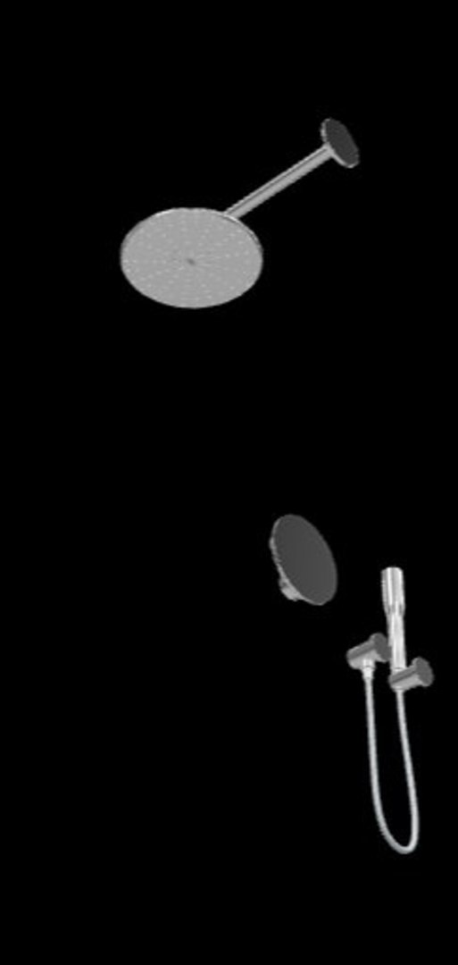 Grohe Product-Shower-Thermostatic LED Rainfall Round Shower System Set ...