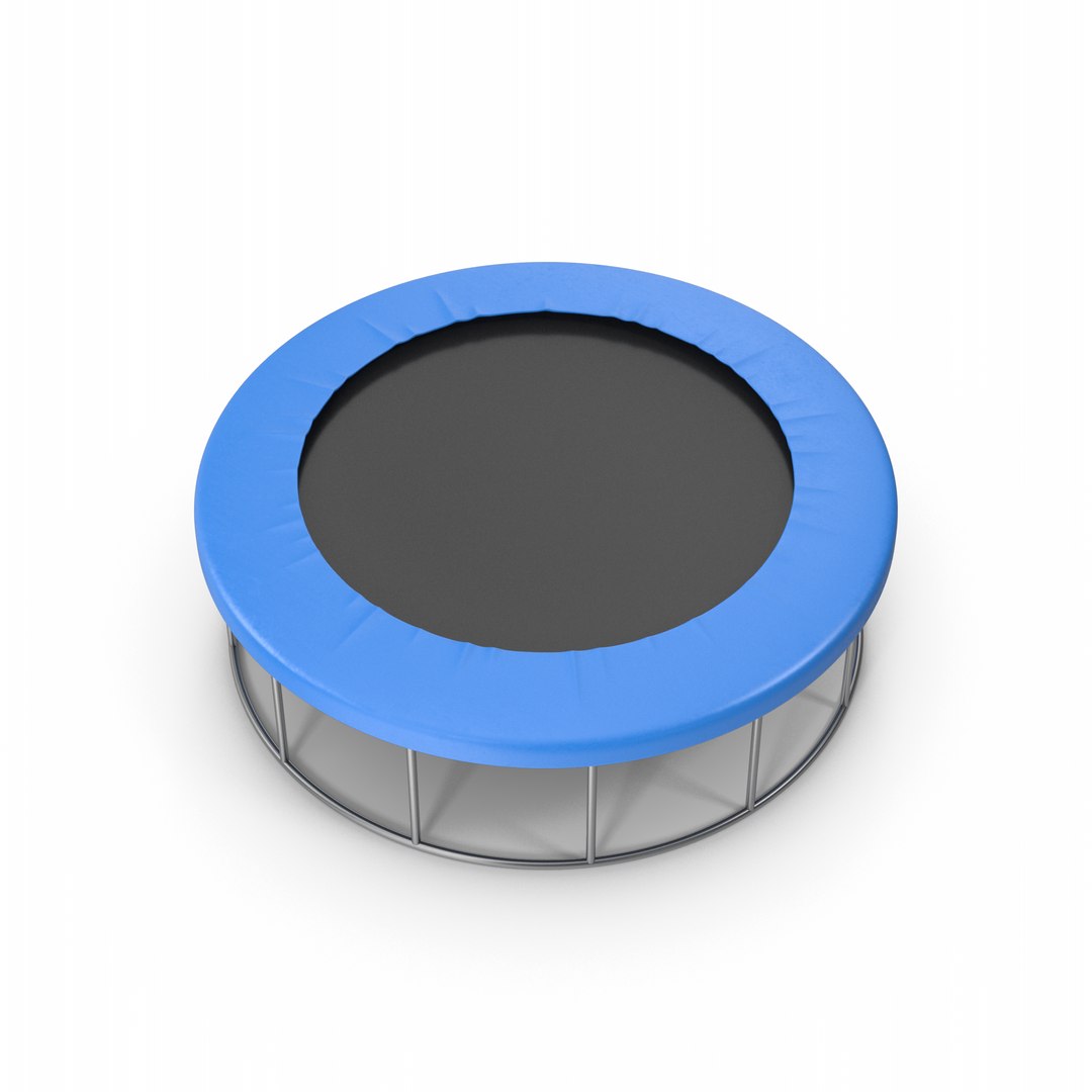Blue Trampoline 3D Model - TurboSquid 2170947