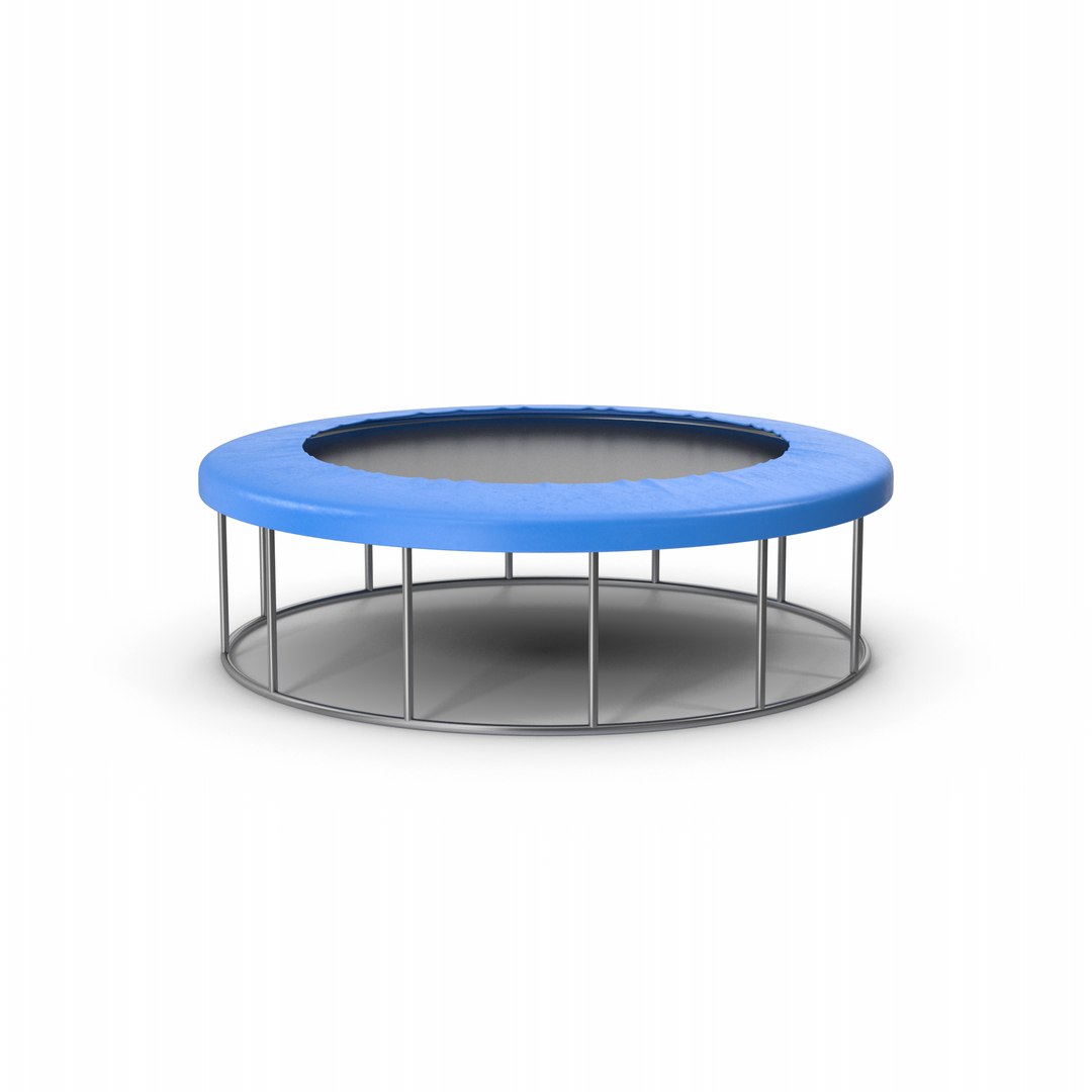 Blue Trampoline 3D Model - TurboSquid 2170947