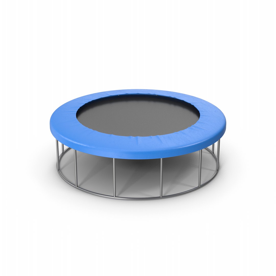 Blue Trampoline 3D Model - TurboSquid 2170947