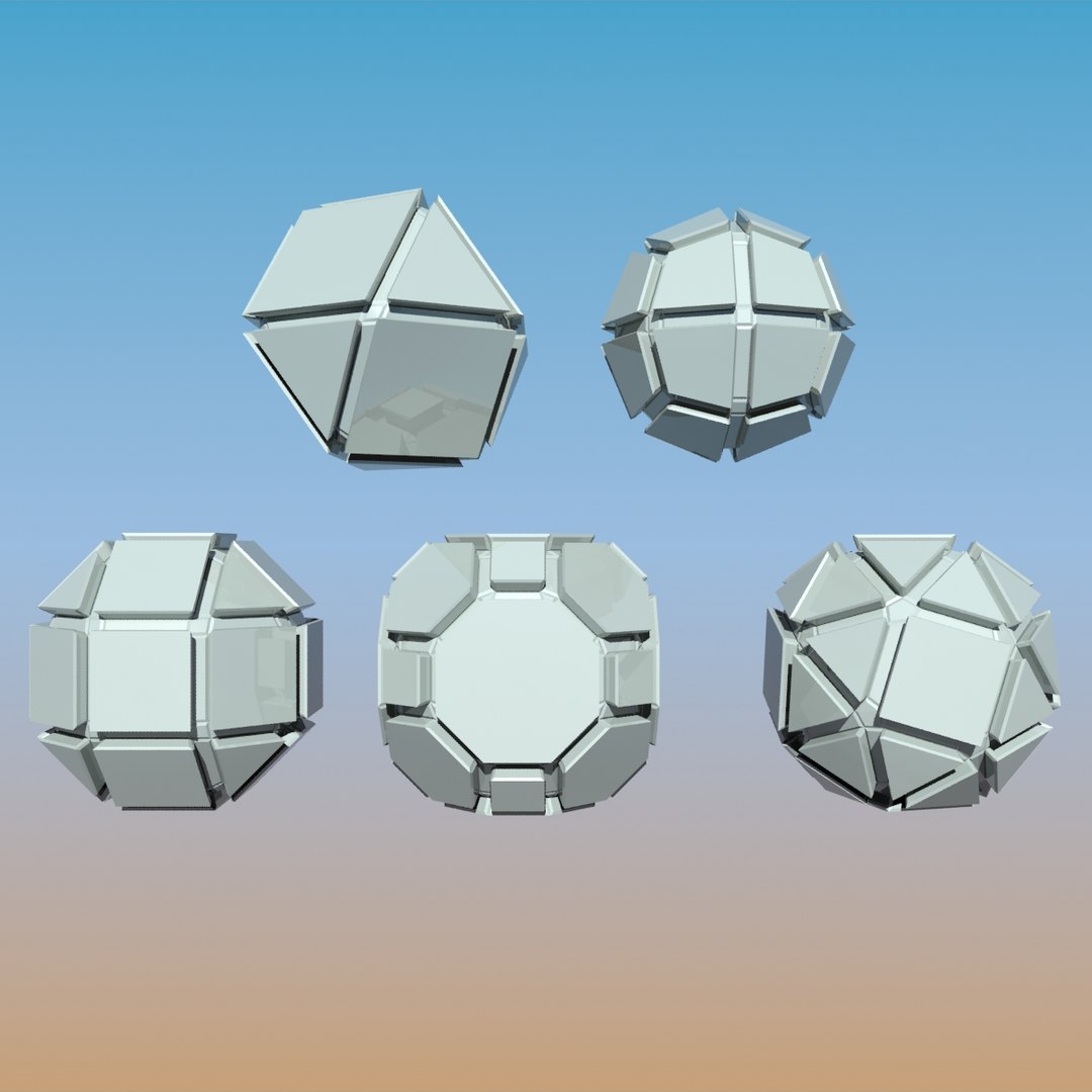 Geometric Shape Pack 3d Model