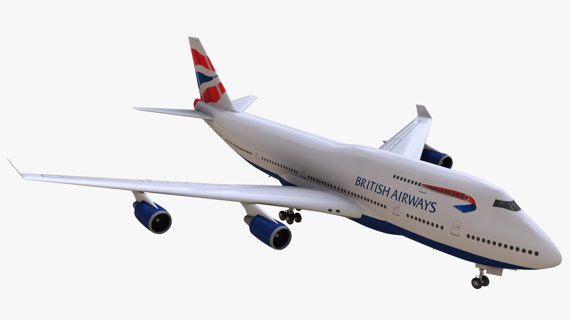 747 british airways 3D model - TurboSquid 1649653