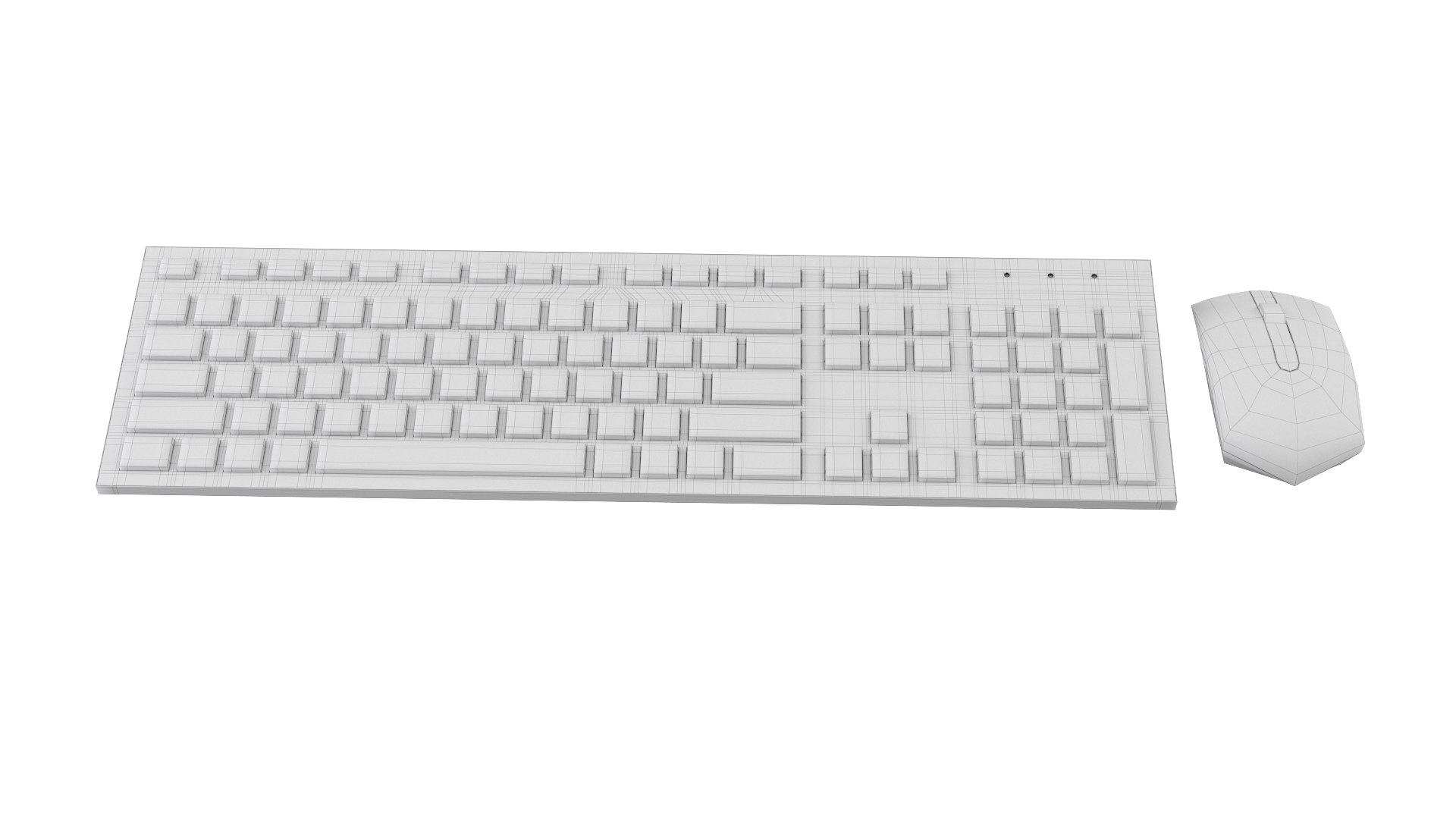 Keyboard Mouse 3D Model - TurboSquid 1711367