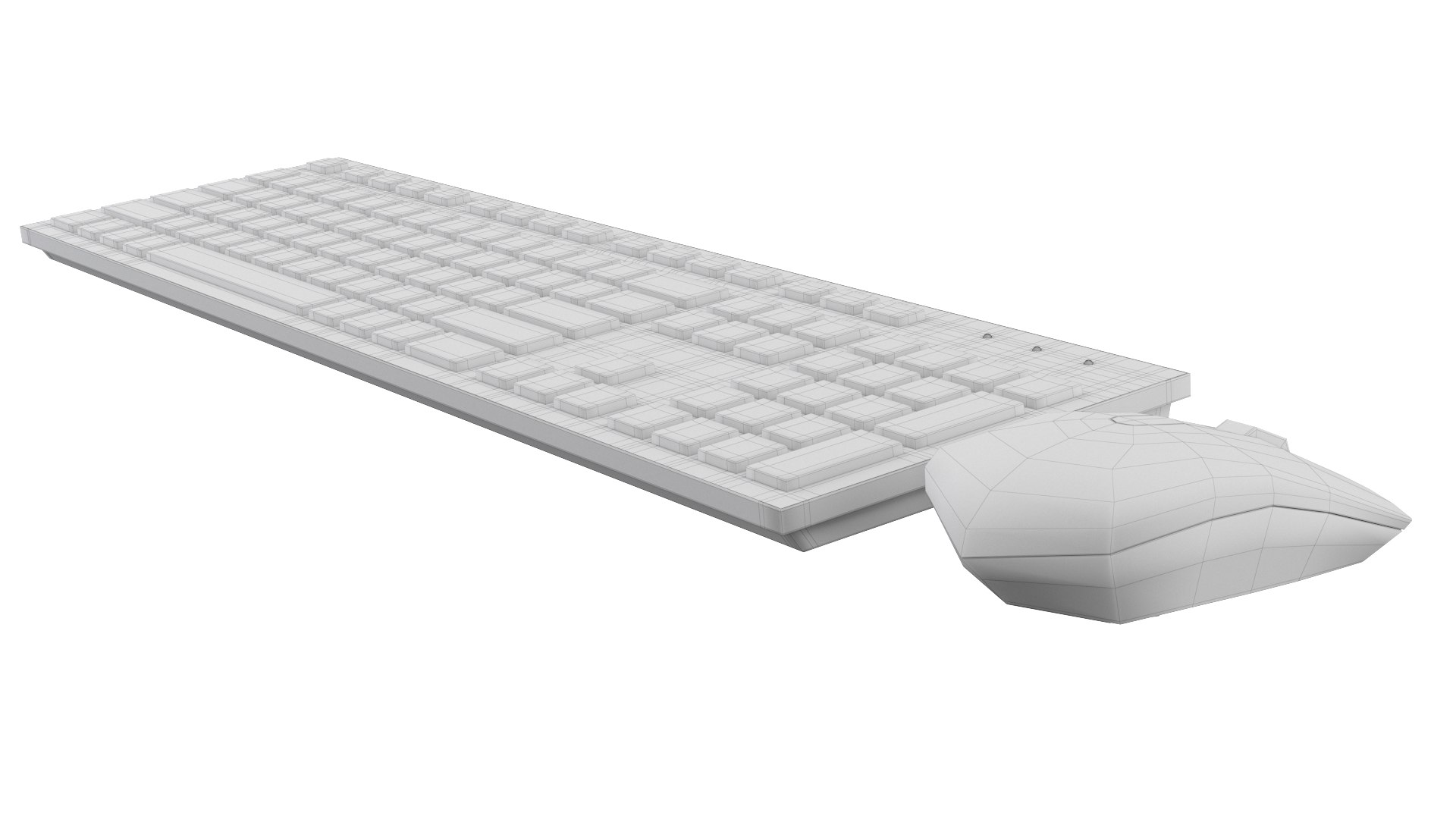 Keyboard mouse 3D model - TurboSquid 1711367