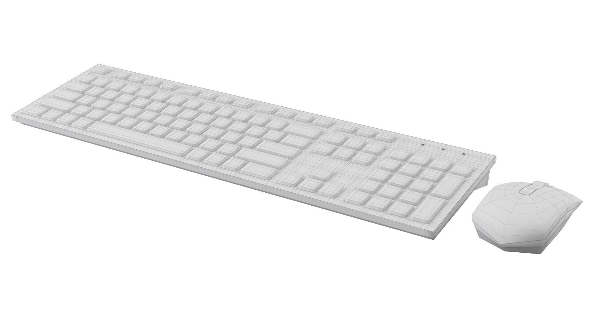 Keyboard mouse 3D model - TurboSquid 1711367