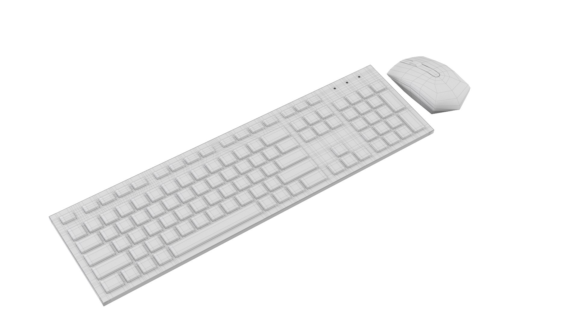 Keyboard Mouse 3D Model - TurboSquid 1711367