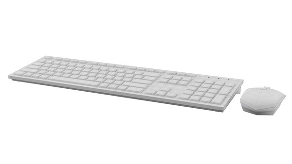 Keyboard mouse 3D model - TurboSquid 1711367