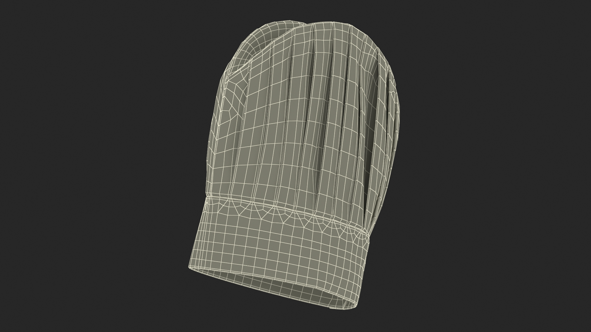 3D Tall Chef Hat In White - TurboSquid 2256120