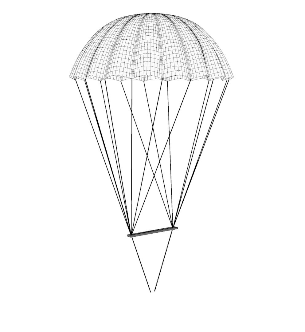 Parachute Chute Chu Model - TurboSquid 1169164