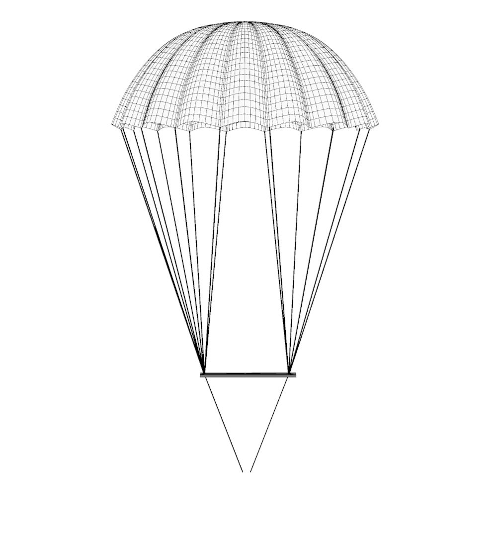 Parachute Chute Chu Model - TurboSquid 1169164