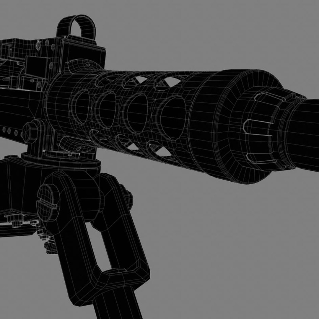 Caliber M2 Browning Machine Gun 3d Model