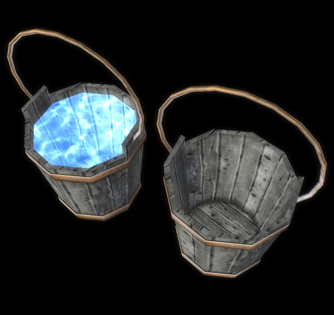 3d Bucket Water Model