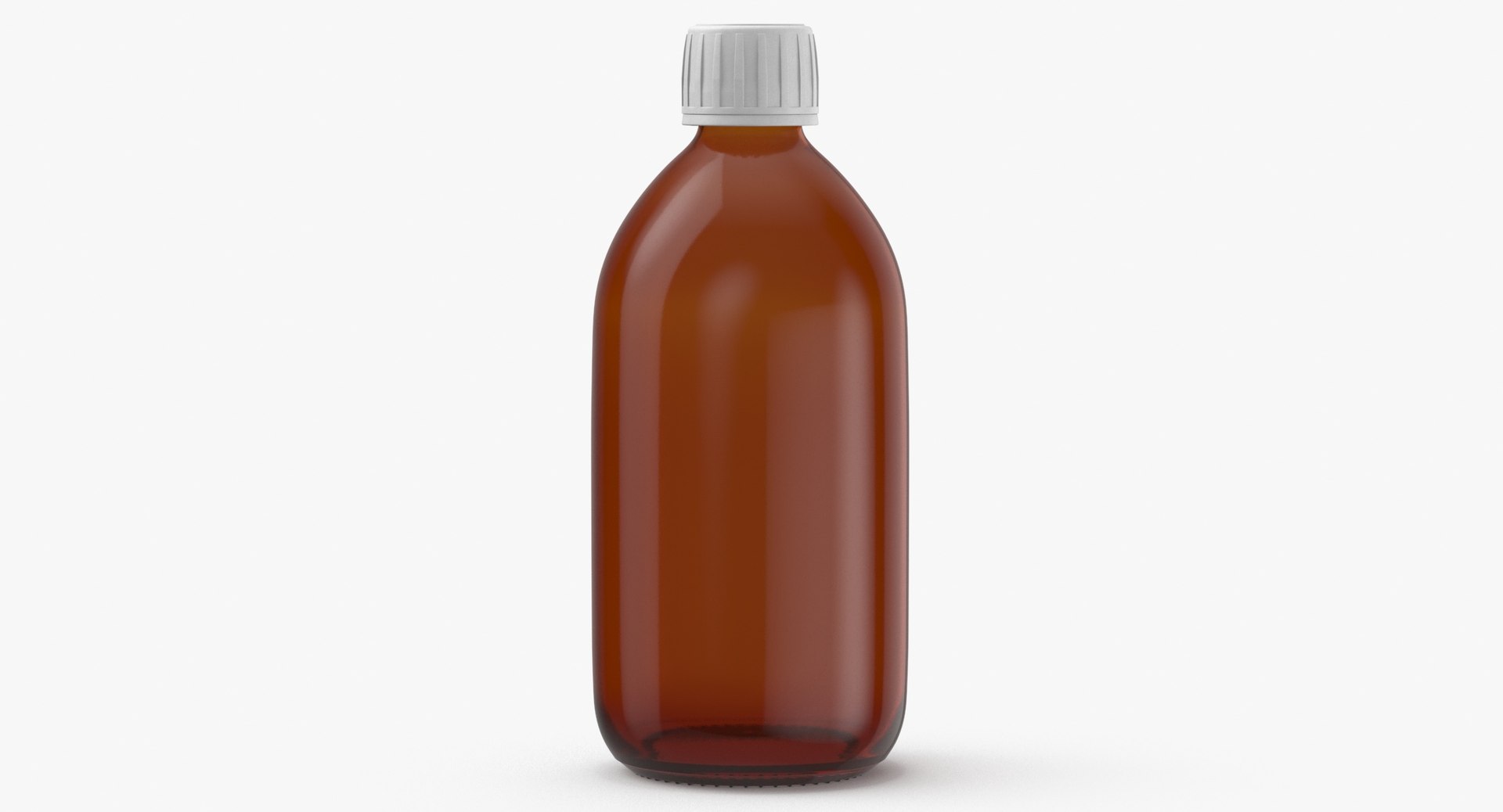 3d Glass Syrup Bottle 500ml Turbosquid 2019661