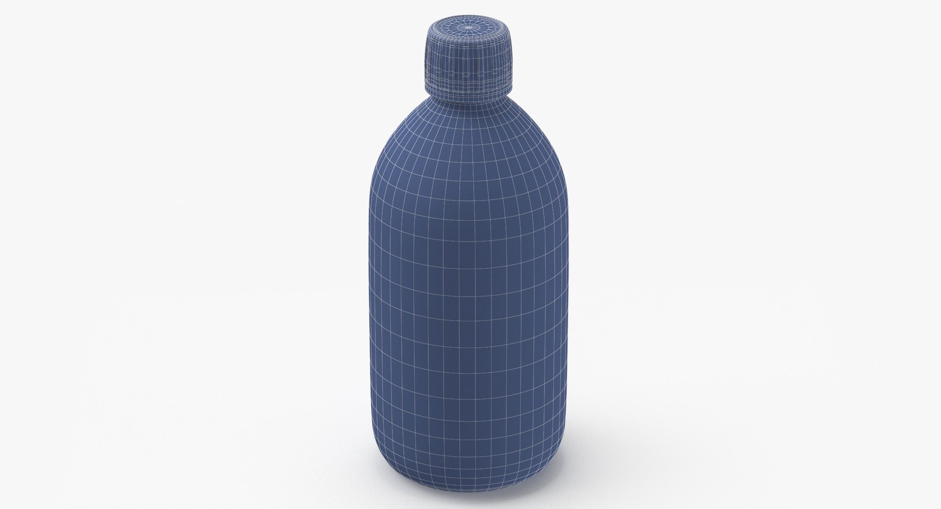 3d Glass Syrup Bottle 500ml Turbosquid 2019661