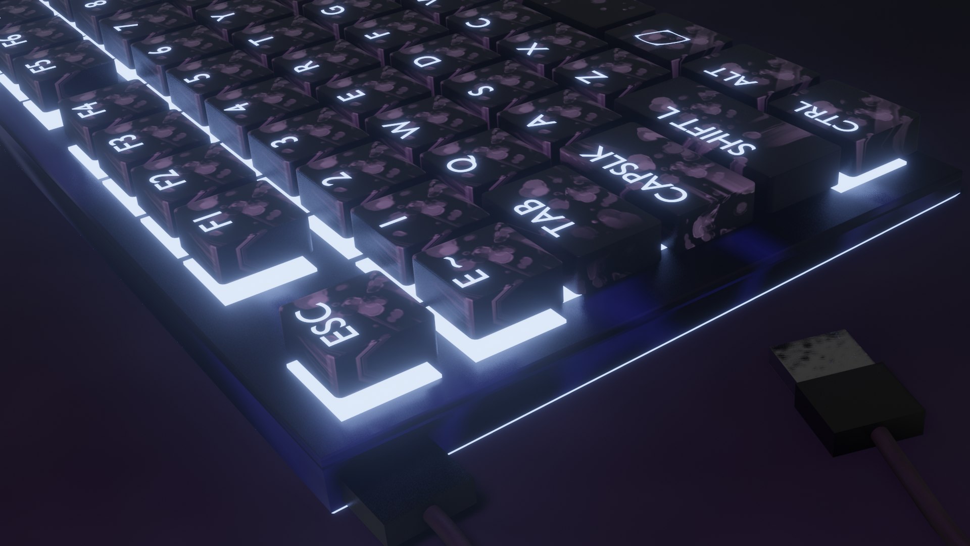 Mechanical Keyboard 3D Model - TurboSquid 1642930