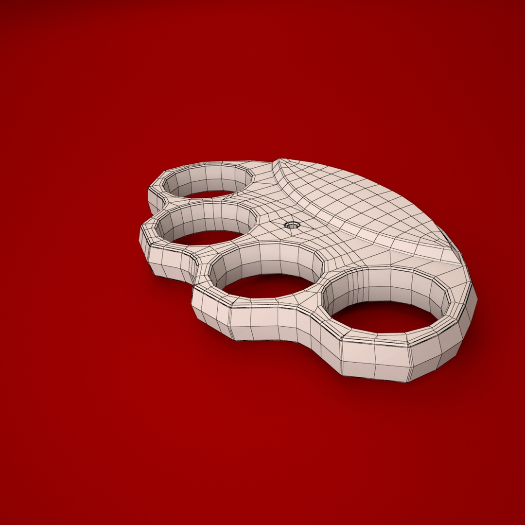 3d Brass Knuckles Model