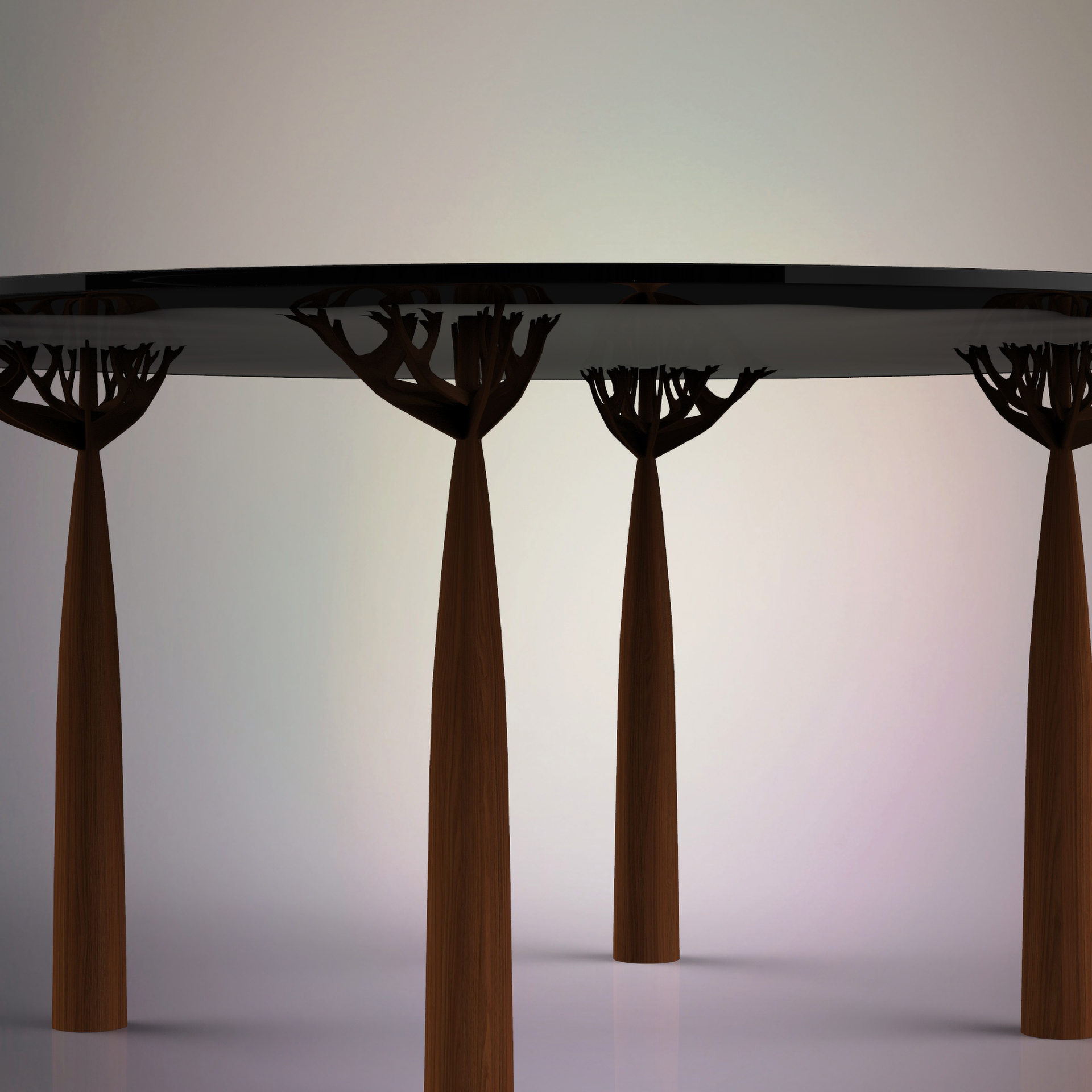 3D glass table - TurboSquid 1705476