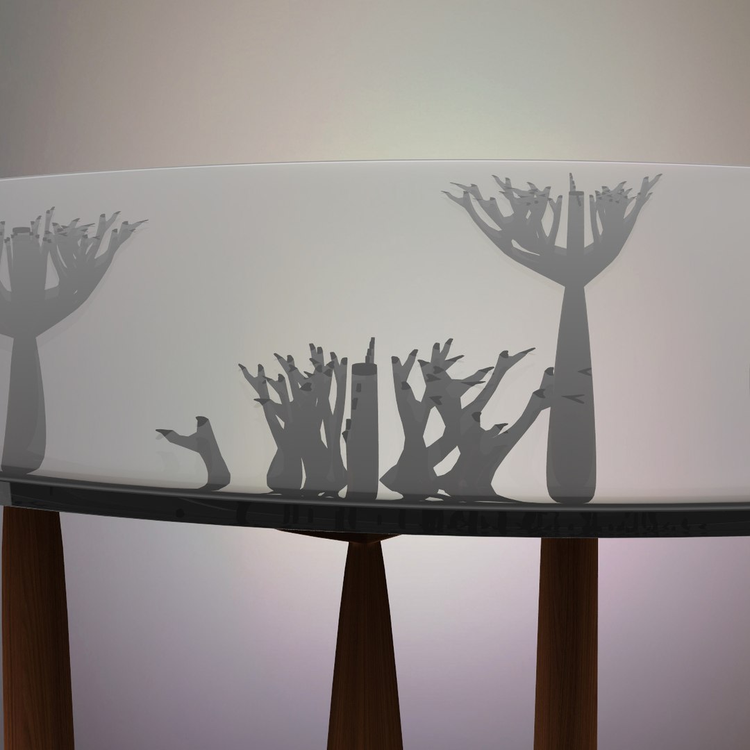 3D Glass Table - TurboSquid 1705476